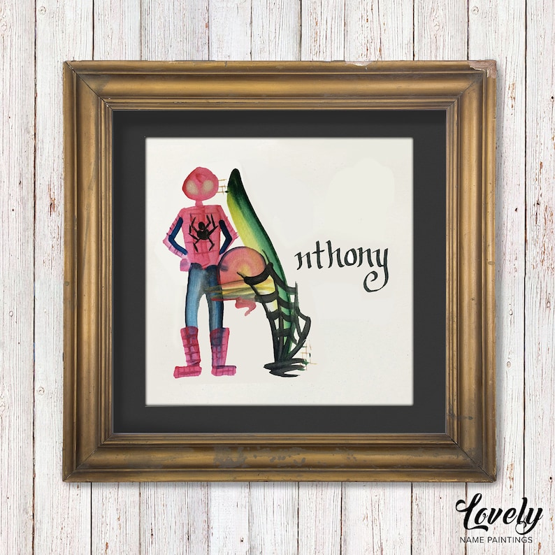 First Initial Name Sign, Custom Initial, Personalized Name, Wall Sign ...