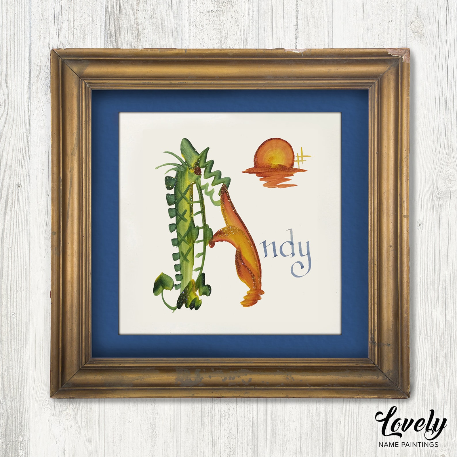 First Initial Name Sign, Custom Initial, Personalized Name, Wall Sign ...