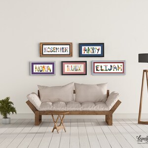 Family Last Name Painting, Personalized Wall Name Sign, Name Art ...