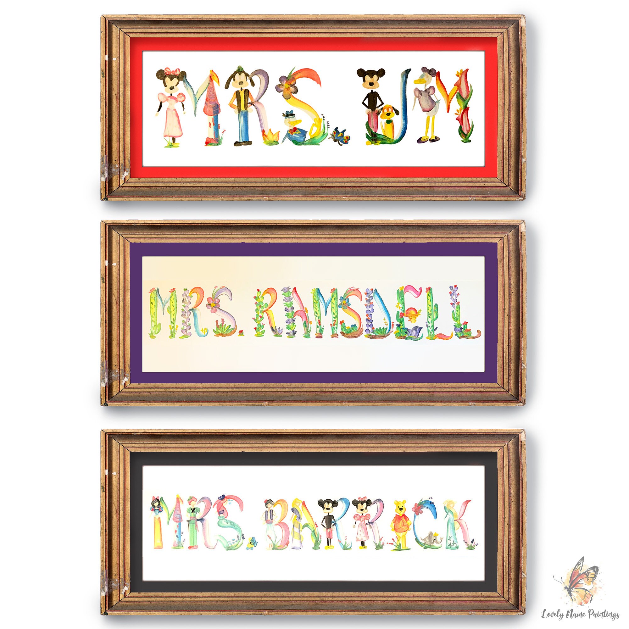 Teacher's Custom Name Sign Class Room Sign Wall Sign - Etsy