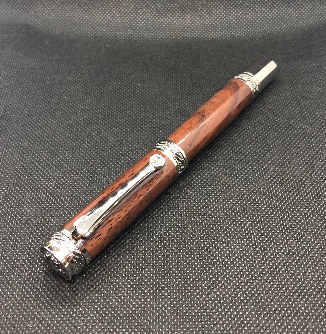 Wood Pen - Rosewood - Chrome - Majestic - Etsy