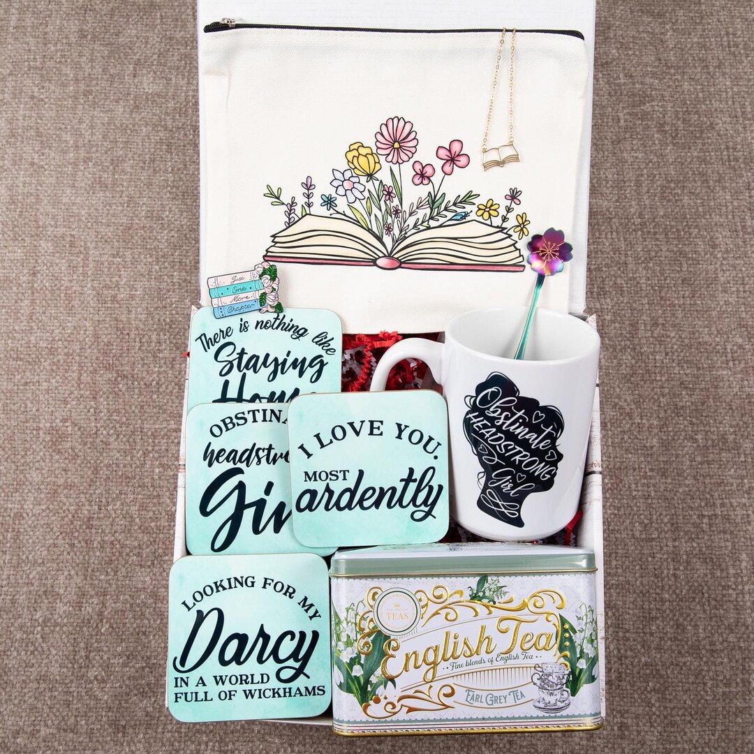 Pride & Prejudice Gift Basket Jane Austin Gift Box Tea Gift Gift for ...
