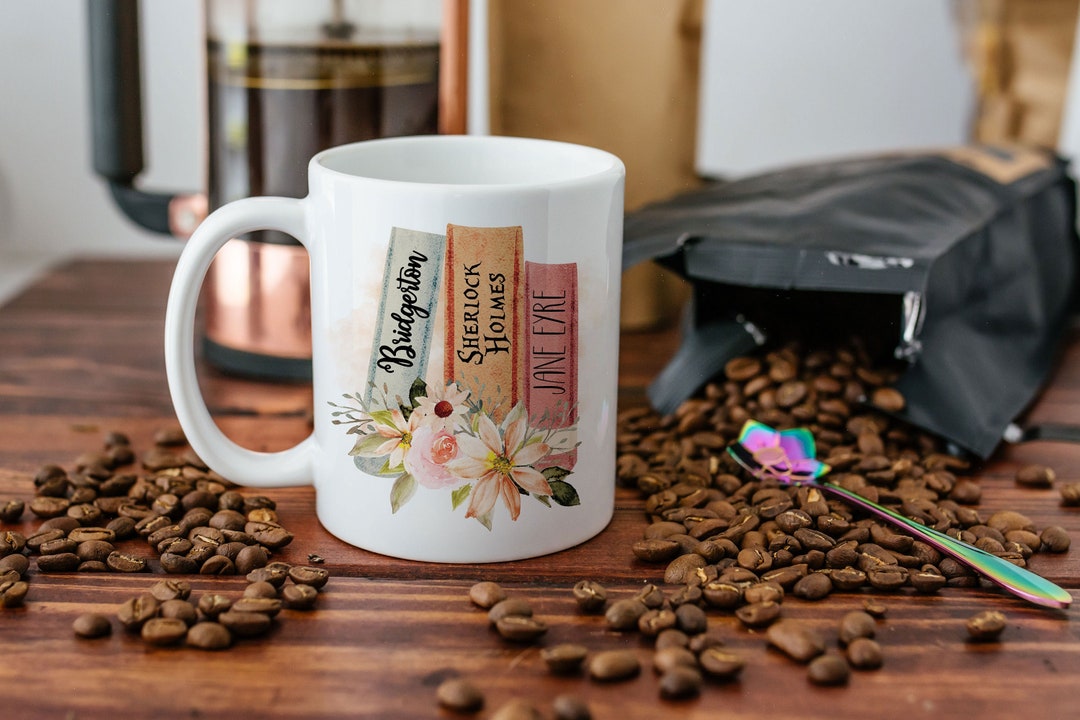 Custom Bookshelf Mug Custom Favorite Book Mug Custom Book Mug Booknerd ...