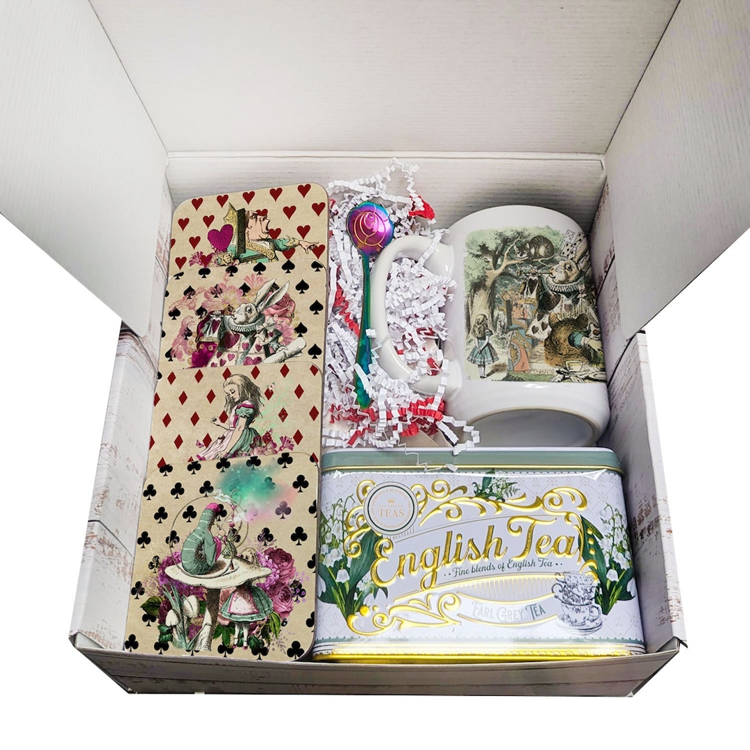 Alice in Wonderland Gift Basket Wonderland Gift Box Wonderland Gift Tea ...