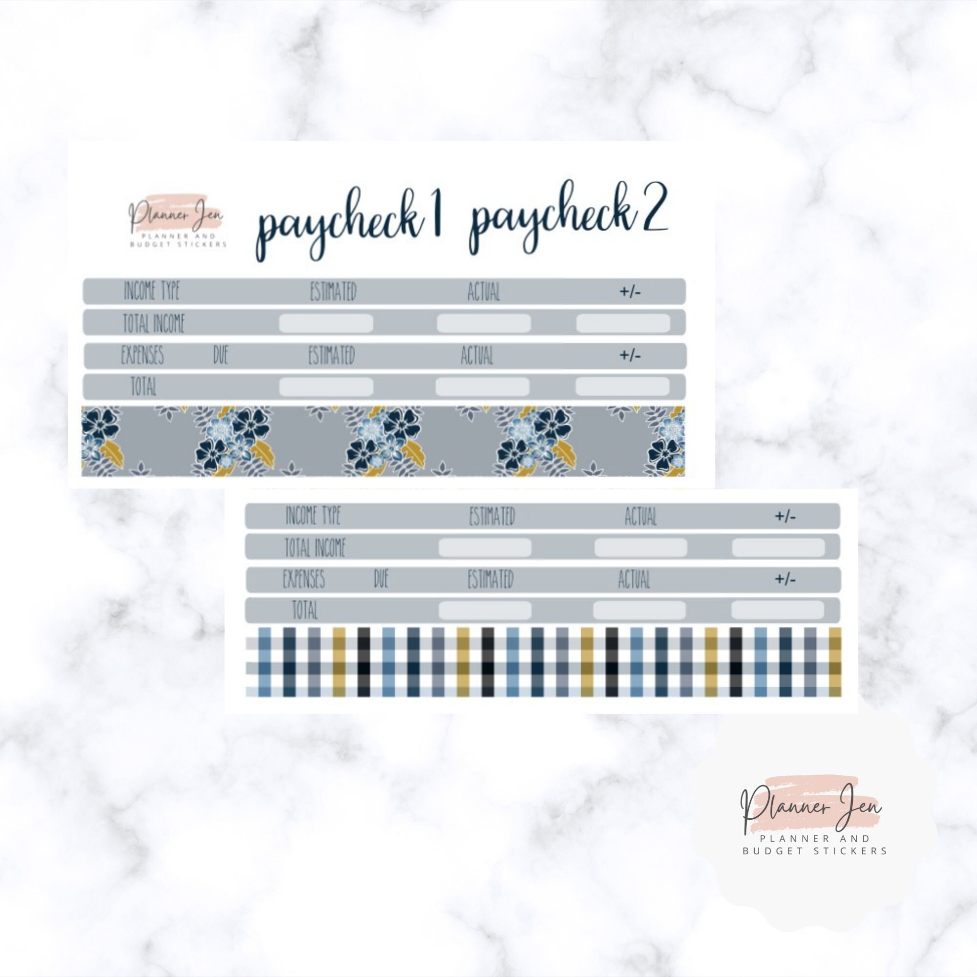 July Paycheck Budget Planner Sticker Kit, Paycheck Budgeting Kit for ...