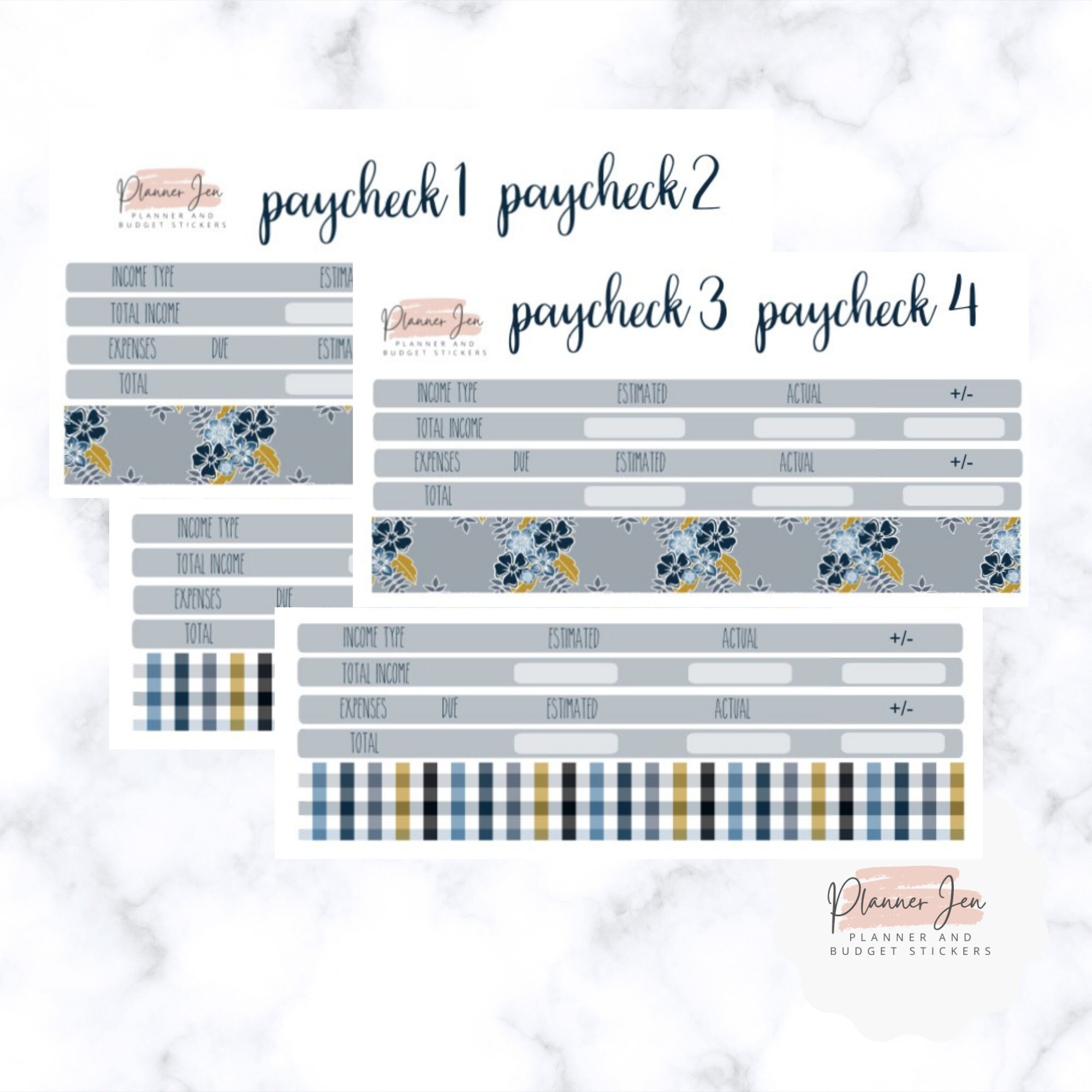 July Paycheck Budget Planner Sticker Kit Paycheck Budgeting - Etsy