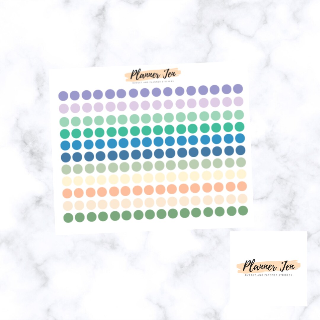 Mini Dot Stickers for Any Size Planner - Etsy