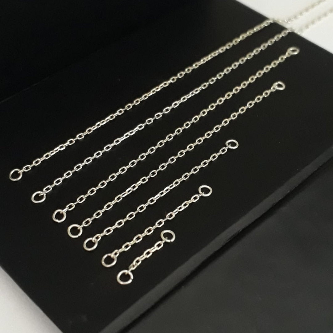 10 Pcs 925 Sterling Silver Easy Assemble Spacer Chain ,silver Connector ...