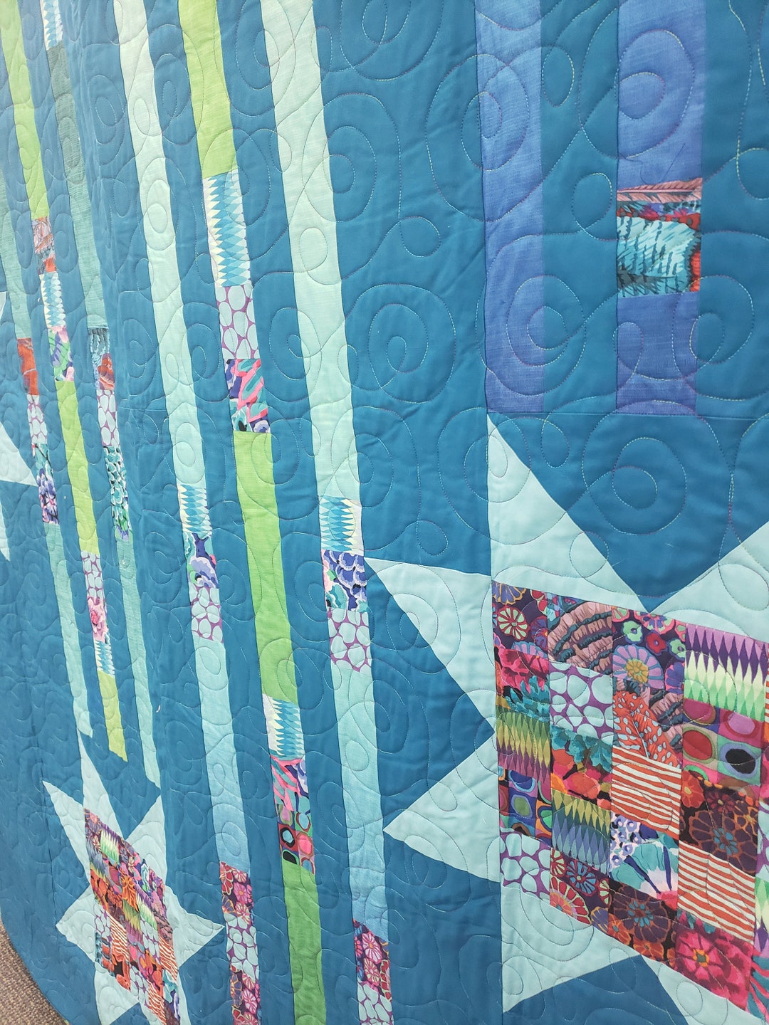 Handmade showering Stars Pattern Quilt - Etsy