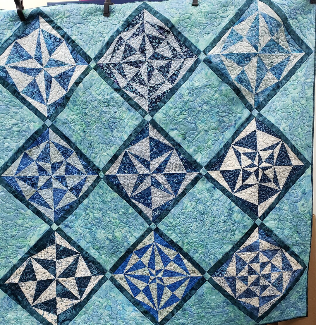 Handmade ice Crystal Quilt - Etsy