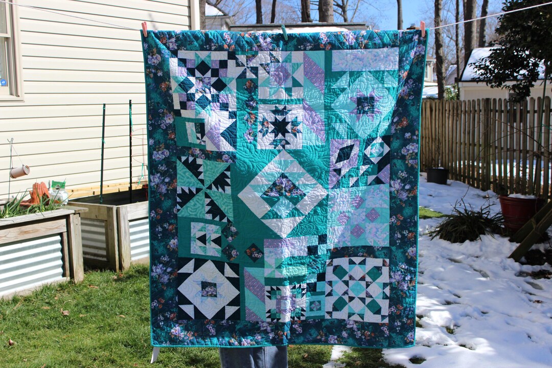 Handmade "winter Frost" Quilt - Etsy