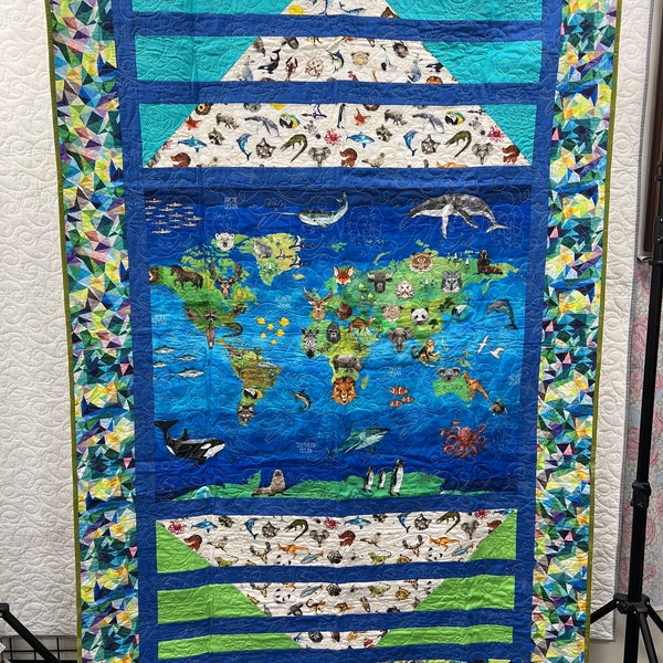Map Quilt - Etsy