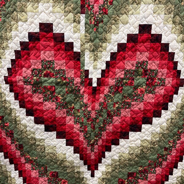 Bargello Heart - Etsy