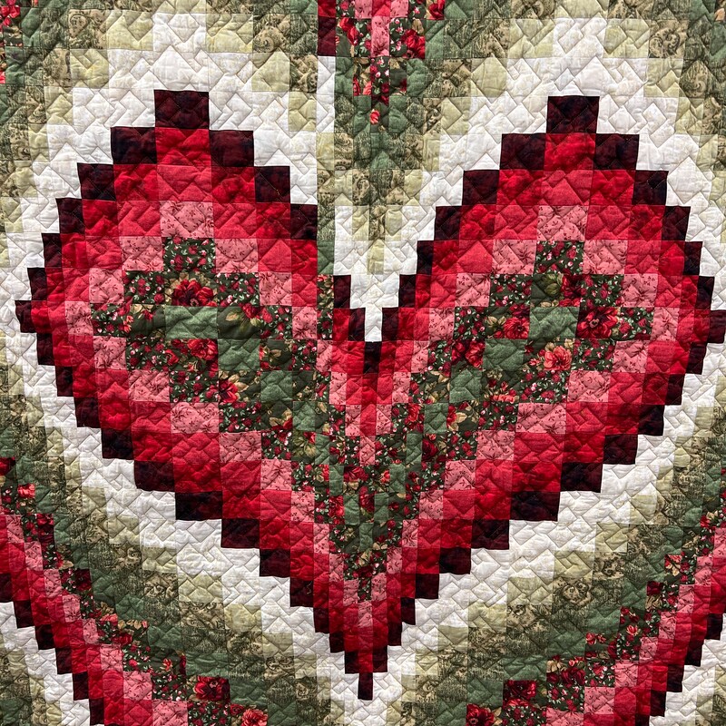 Bargello Heart - Etsy