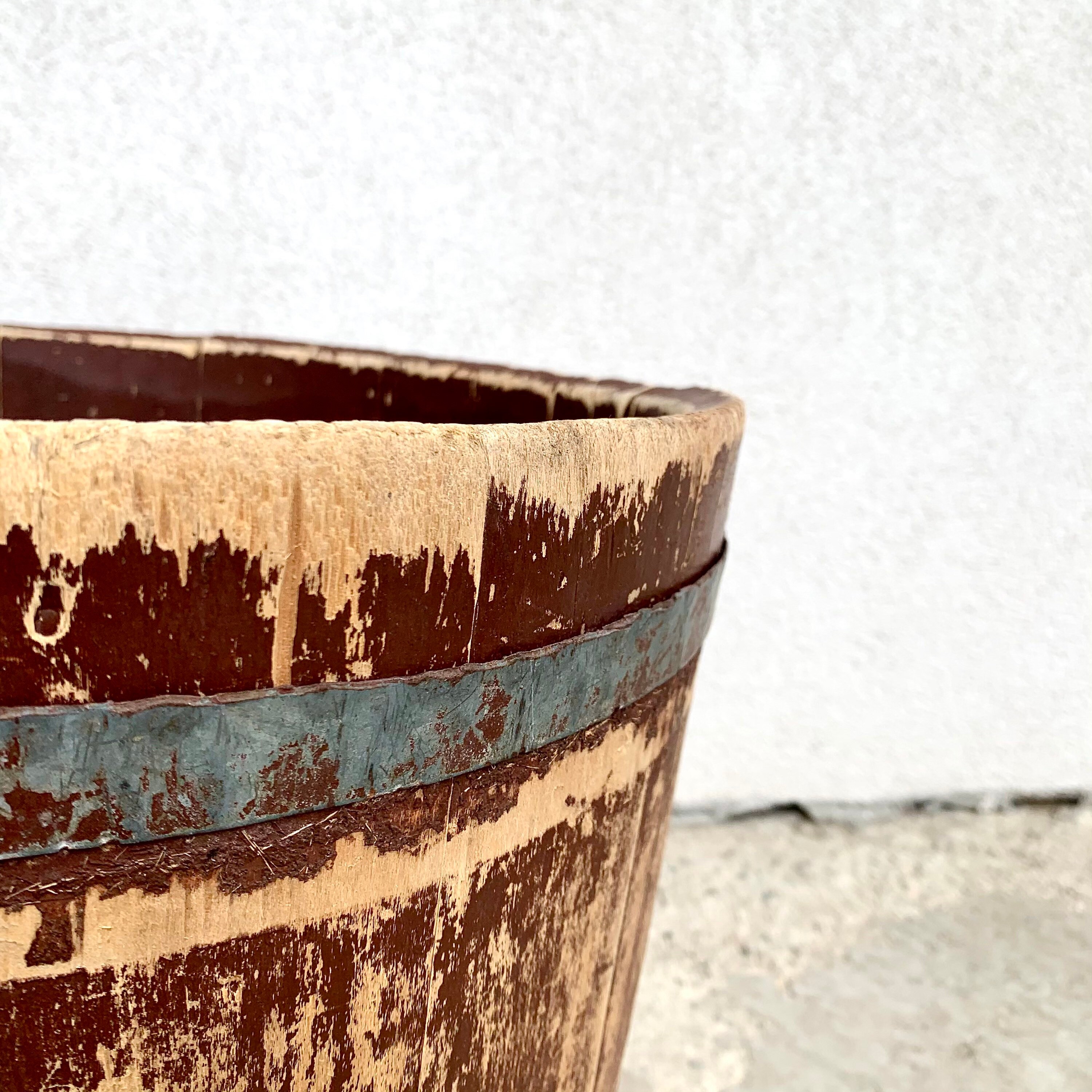 Ancienne ferme seau de traite en bois - Etsy France