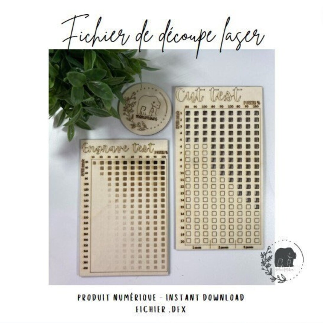 .DFX File Test Grid cutting Engraving Xtool Creative Space Laser XTOOL ...