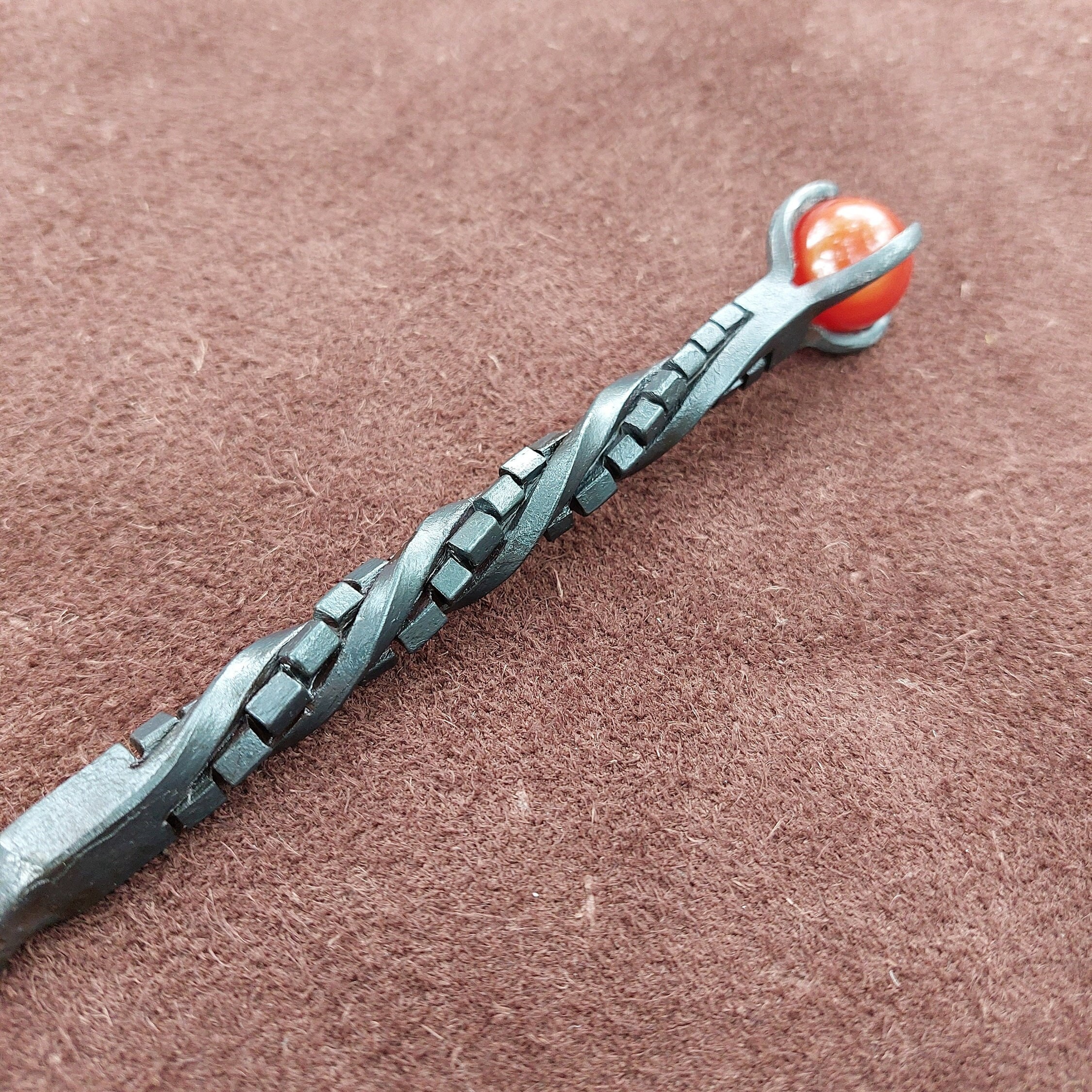 Forged Crystal Ball Wand - Etsy