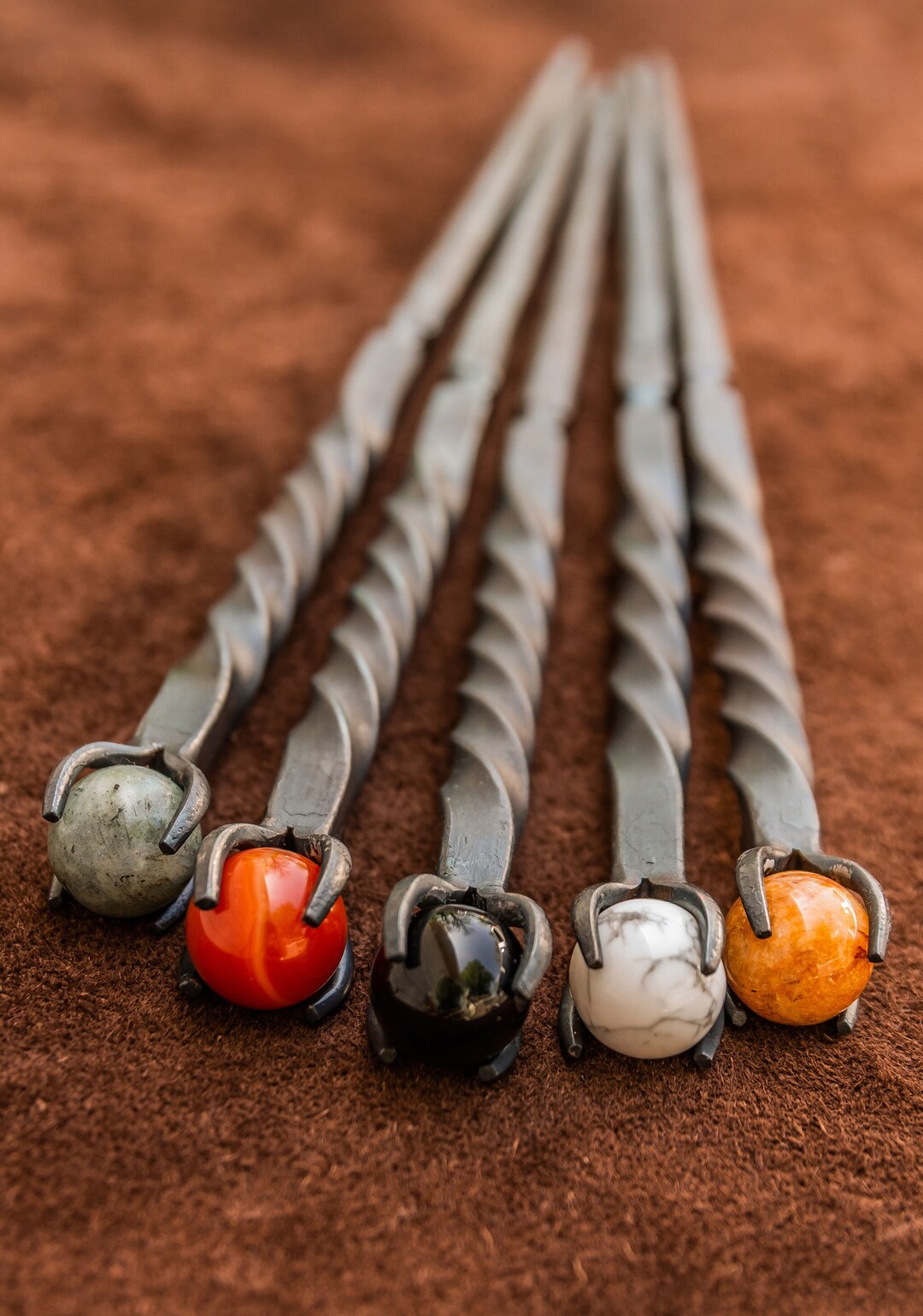 Forged Crystal Ball Wand - Etsy