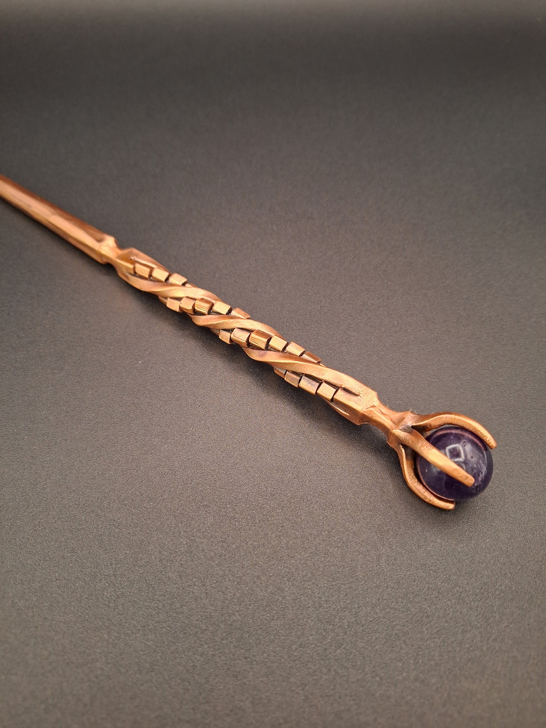 Forged Copper Crystal Wand - Etsy