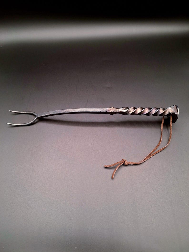 Railroad Spike Grill Fork - Etsy