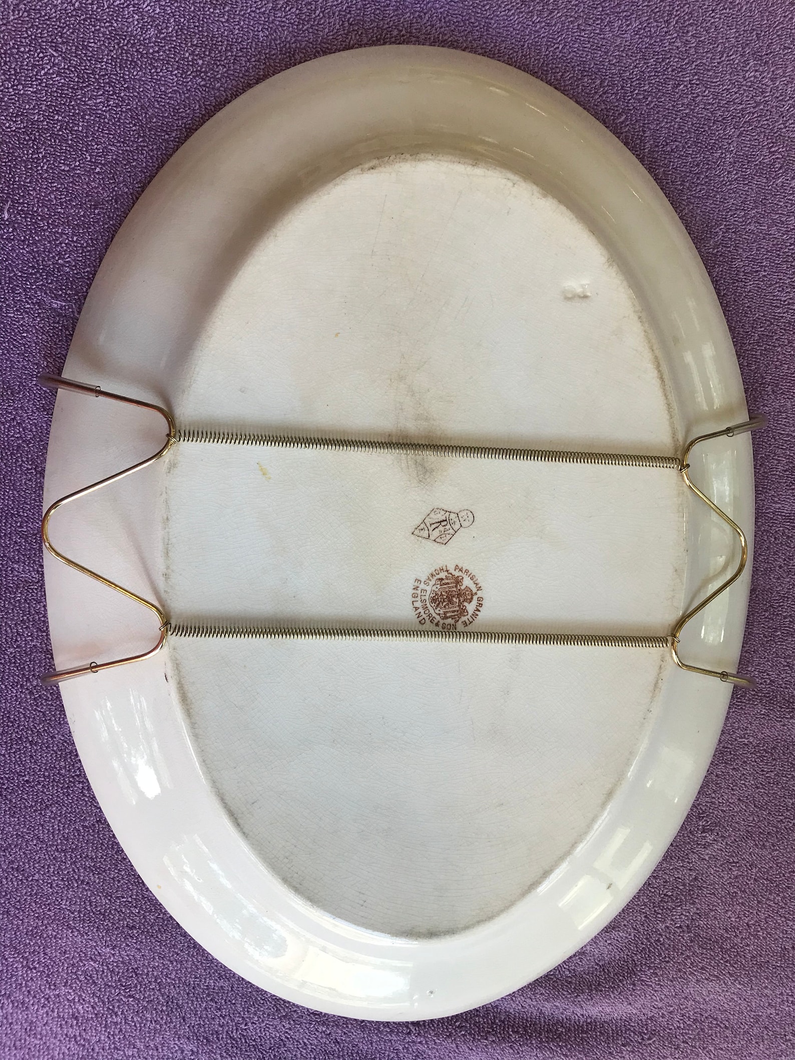 Antique Thomas Elsmore & Son Parisian Granite 1878 Platter - Etsy