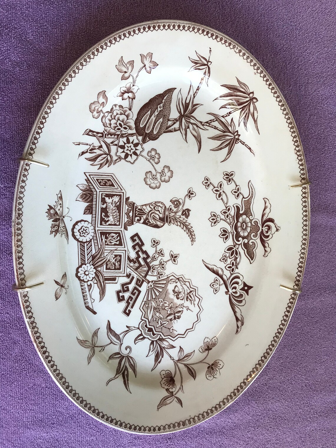 Antique Thomas Elsmore & Son Parisian Granite 1878 Platter - Etsy