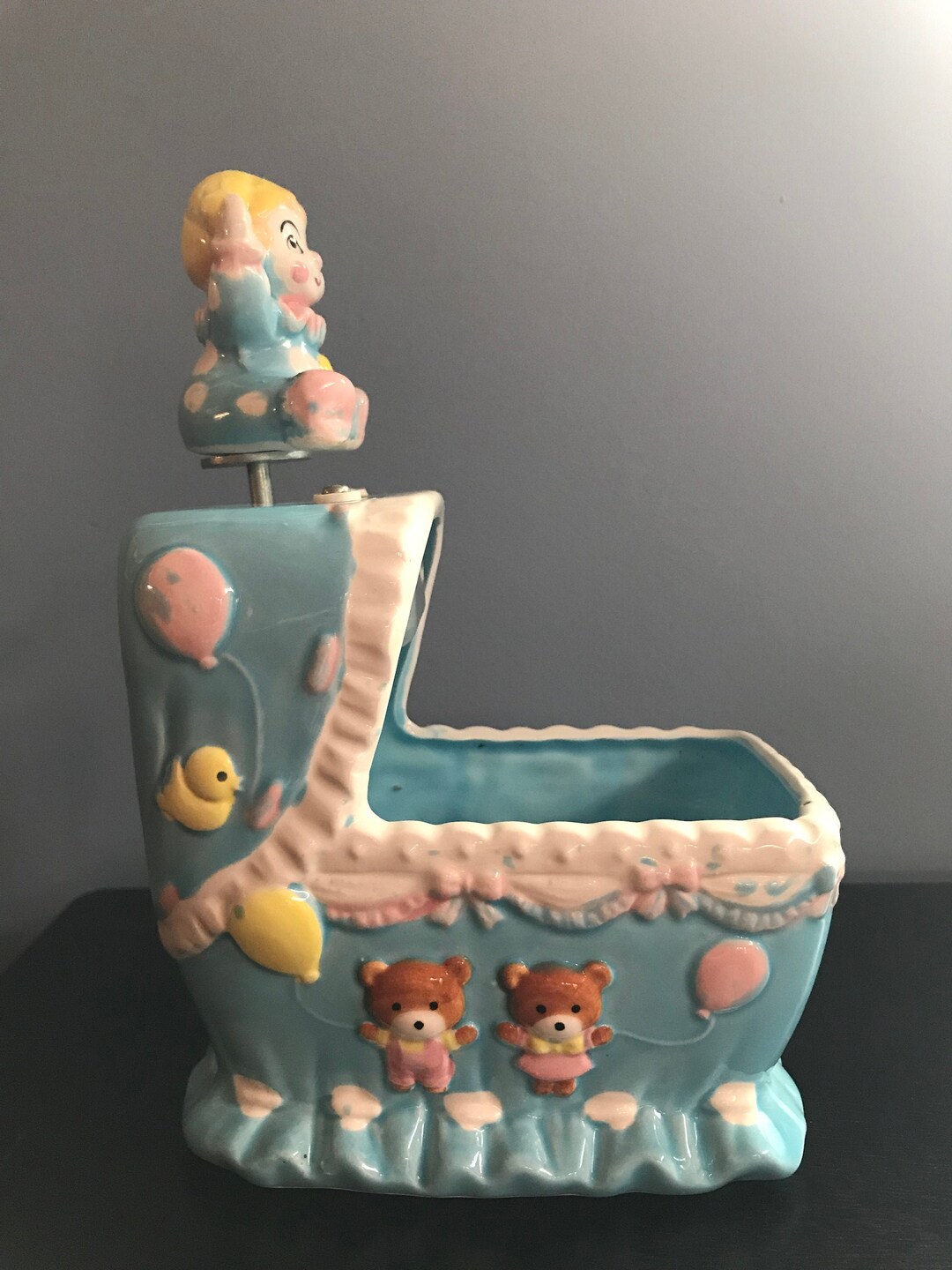 Rubens Original LA Baby Nursery Music Box Planter - Etsy