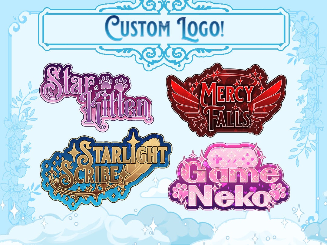 Custom Vtuber Pngtuber Logo! Twitch, Youtube, Discord | Streaming Bit ...