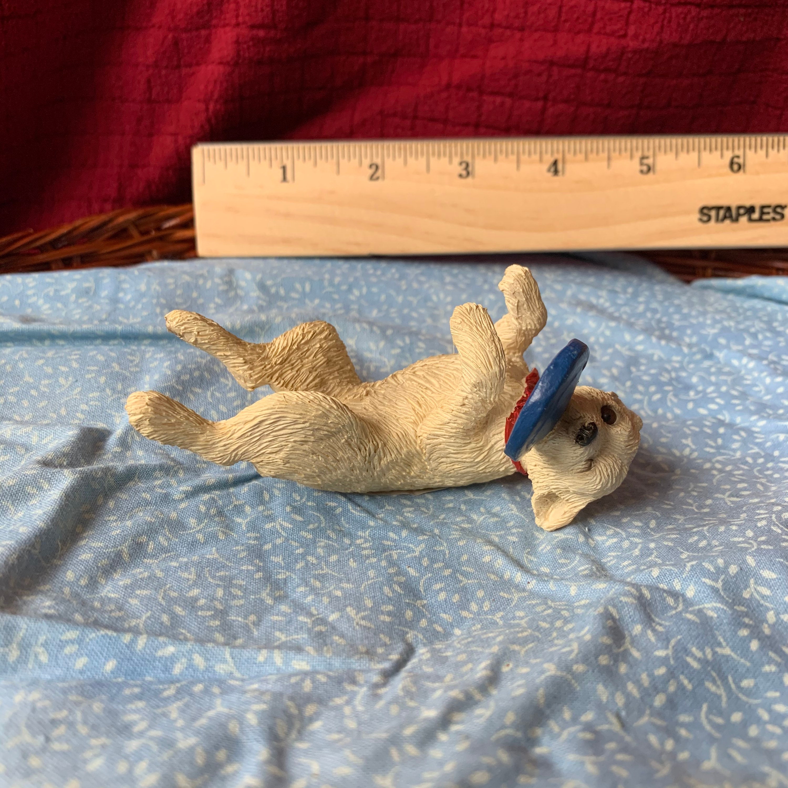 Sandicast Yellow Lab With Frisbee - Etsy