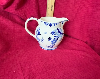 Modern Delft Blue Hand-painted Porcelain Ball Vase With - Etsy