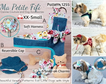 Dog Harness Sewing Pattern Pdf Sewing Patterns SMALL Dog | Etsy