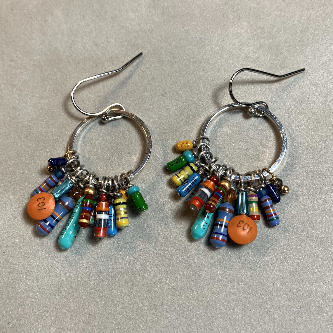 Resistor Earrings Geek Chic Earrings Sterling Dangle Earrings Techie ...