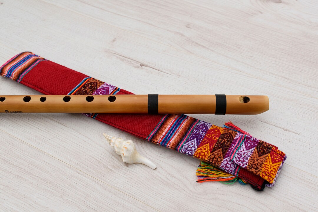 Bamboo Flute With Case Pincullo Key in G - Etsy