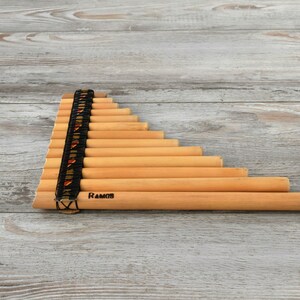 Pan Flute Antara 13 Pipes Key in A | Etsy