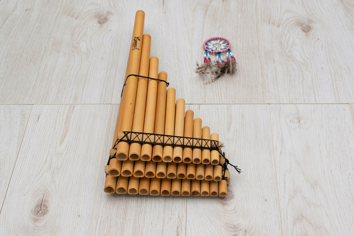Flute Zampoña Three Row Professional Chromatic Panpipe Key - Etsy