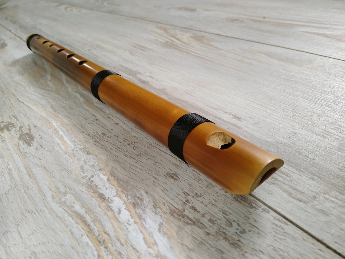 Bamboo Flute With Case Pincullo Key in G - Etsy