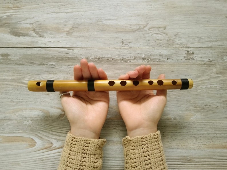 Bamboo Flute Pinkullo Key in C With Case - Etsy