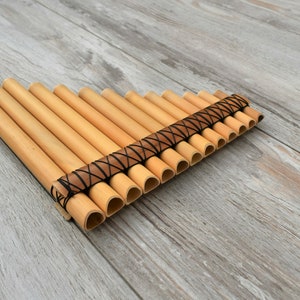 Pan Flute Antara 13 Pipes Key in A | Etsy