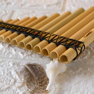 Pan Flute Antara 13 Pipes Key in A - Etsy