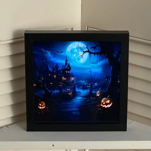 Light up Halloween Decor, Halloween Decor, Haunted Spooky Night Scene ...