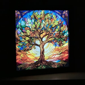 Illuminated Fall Decor, Tree of Life Light up Wall Decor, Halloween ...