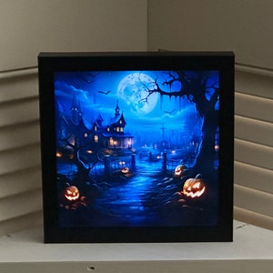 Light up Halloween Decor, Halloween Decor, Haunted Spooky Night Scene ...