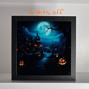 Light up Halloween Decor, Halloween Decor, Haunted Spooky Night Scene ...