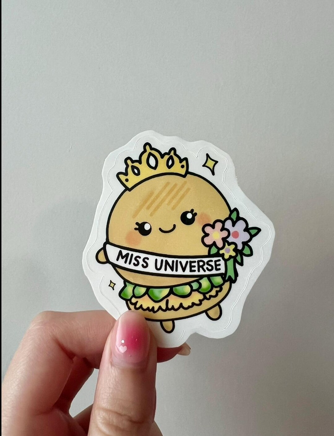 Miss Universe Arepa Sticker – Kawaii Venezuelan Food Sticker | Reina ...