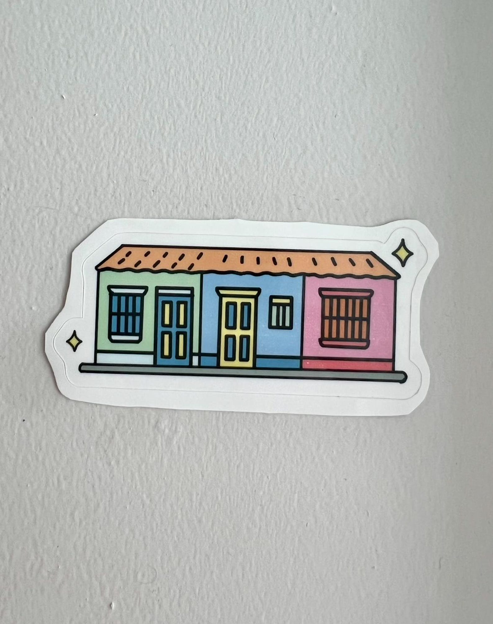 Maracaibo Colonial Houses El Saladillo Sticker – Colorful Venezuela ...