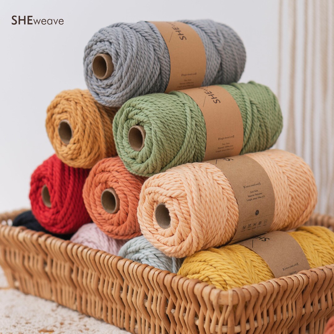 4MM Macrame Cord ,cotton Cord,craft Cord Rope,macrame Rope for Macrame ...