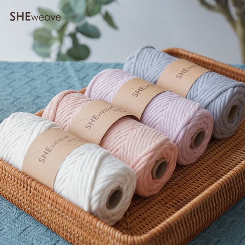 4mm Single Strand Macrame Cord Macrame rope50m54yd | Etsy