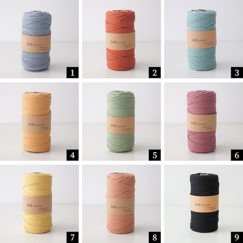 3mm macrame cord100% cotton cord 1/8inch110Yards macrame | Etsy