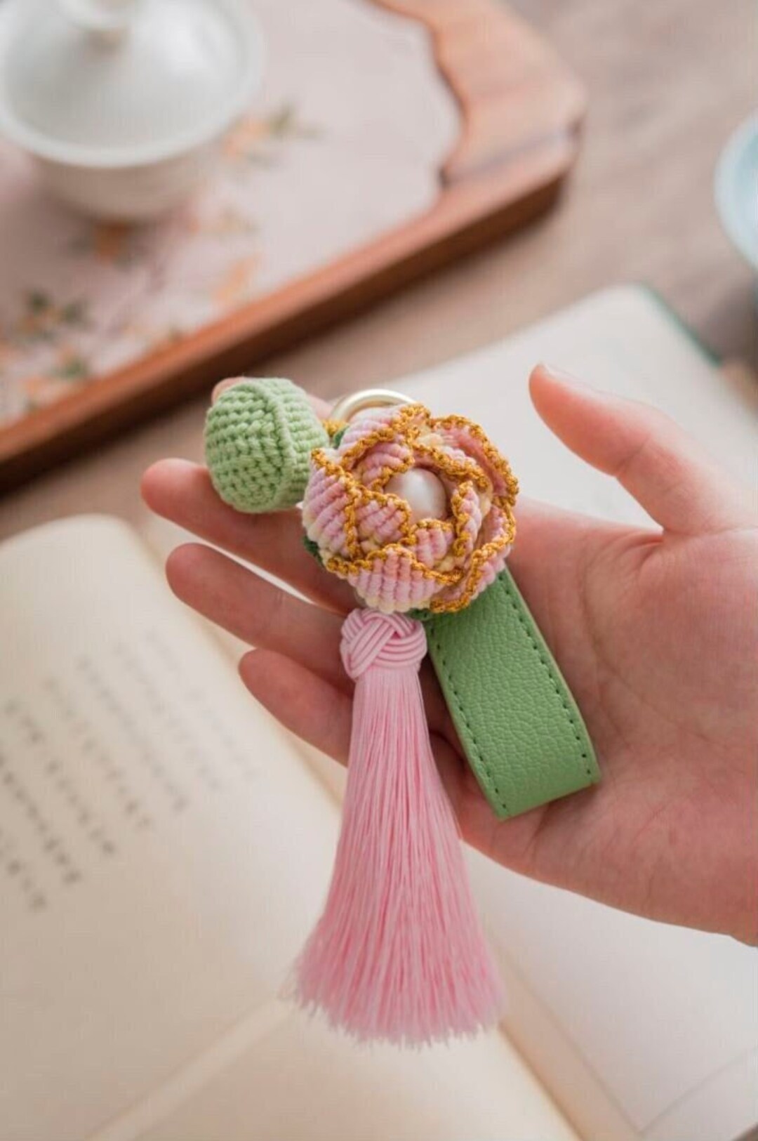 DIY Lotus Keychain Weaving Machine Kit, Weaving Starter Kit, DIY ...