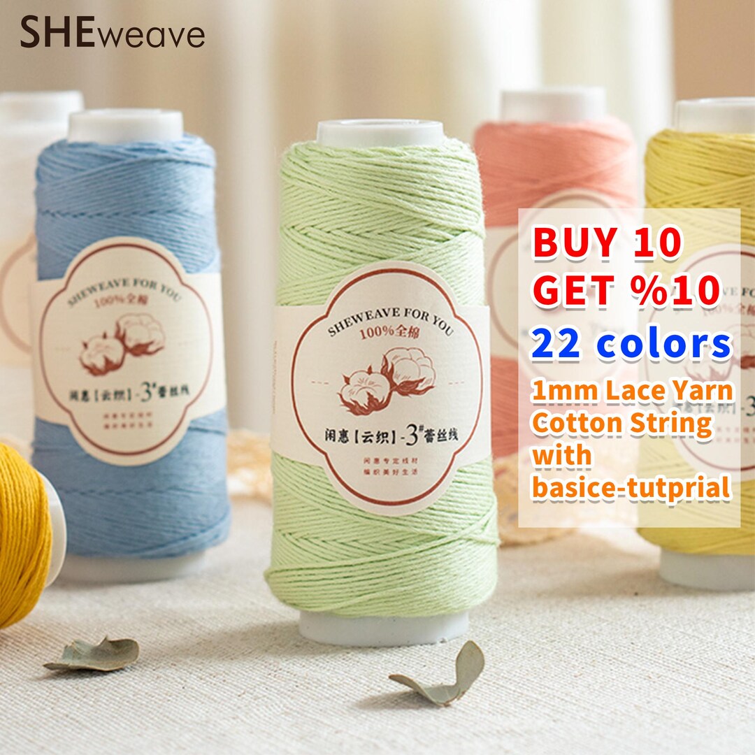 Mercerized Knitting Yarn, 100% Mercerized Cotton Yarn, Crochet Thread ...